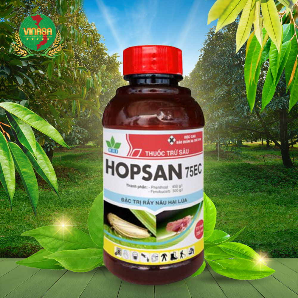 Thuốc trừ sâu Hopsan 75EC - Đặc trị rầy rệp, bọ trĩ trên cây trồng